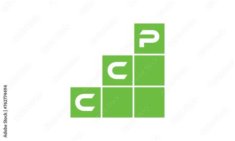 Ccp Initial Letter Financial Logo Design Vector Template Economics