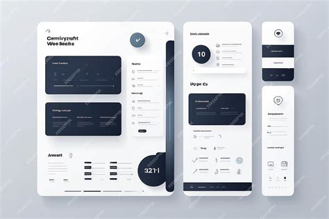 Modern Web Design Elements Frame Template On White Background Web Elements Premium Ai