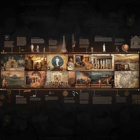 A Timeline Animation Illustrating Historical Events Or Project