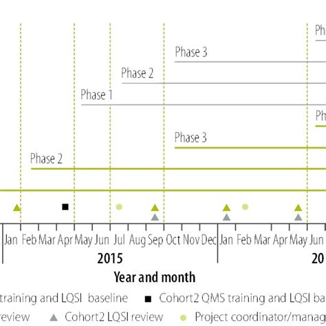 Implementation Timeline Of The Mentored Laboratory Quality Stepwise