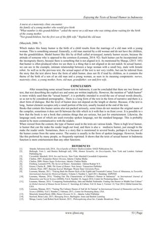 Enjoying The Texts Of Sexual Humor In Indonesia PDF