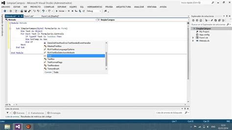 Visual Basic Componentes