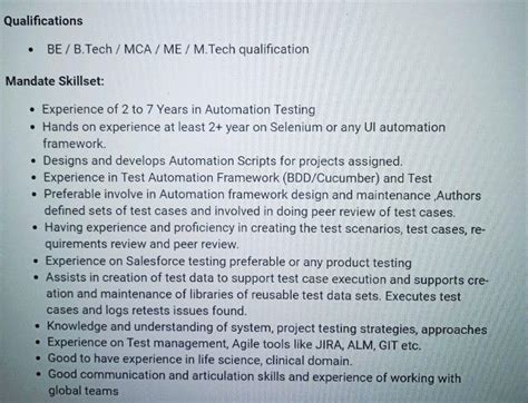 Iqvia Hiring Bangalore Job Automationtesting Selenium