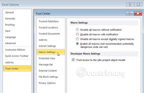 Como Habilitar E Desabilitar Macros No Excel