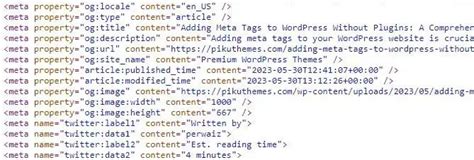 How To Add Meta Tags To Wordpress Without Plugins