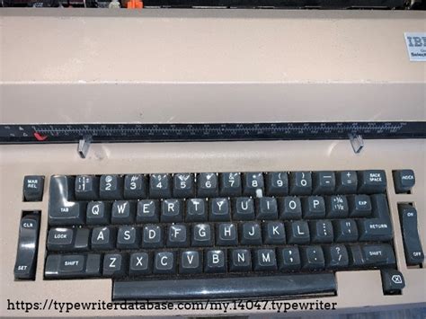 1980 IBM Selectric II On The Typewriter Database
