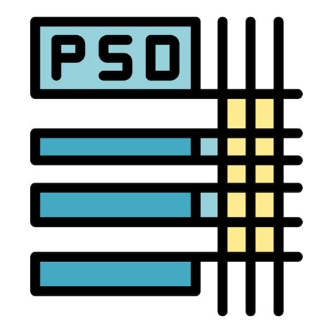 Premium Vector Psd File Icon Outline Psd File Vector Icon For Web Design Isolated On White