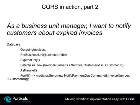 Making Workflow Implementation Easy With Cqrs Ppt