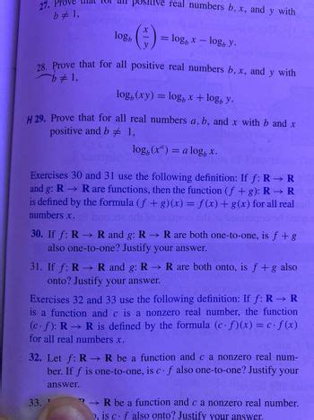 Answered 31 If F R R And G R R Are Both Onto Is F G Also Onto Justify Your Answer