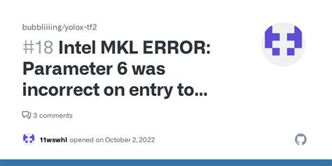 Intel Mkl Error Parameter 6 Was Incorrect On Entry To Dgelsd · Issue 18 · Bubbliiiingyolox
