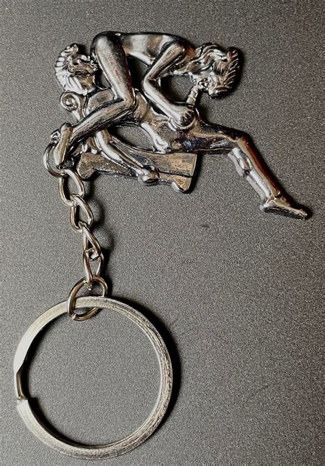 Risque Man Woman Moveable Sex Position Keychain Key Ring 8pcs Set Etsy