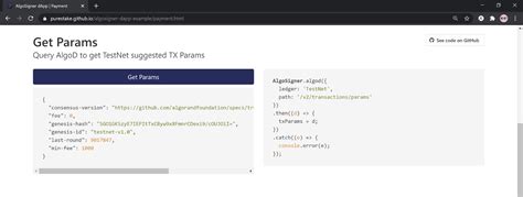 Adding Transaction Capabilities To A Dapp Using Algosigner Algorand Developer Portal