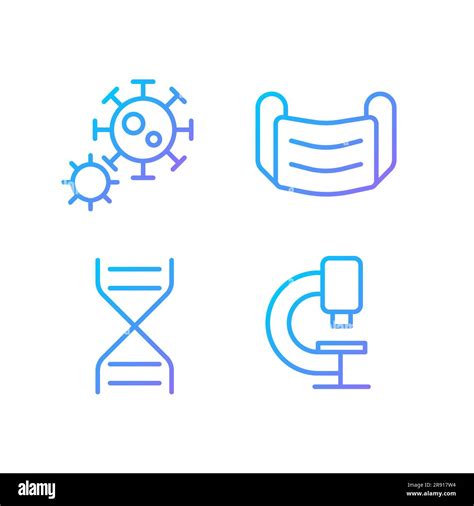 Virus Prevention And Treatment Pixel Perfect Gradient Linear Vector