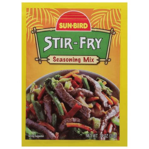 Pack Of 24 Sunbird Stir Fry Seasoning Mix 075 Oz