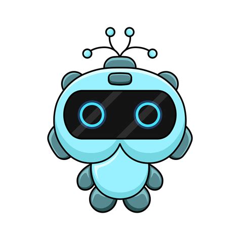 Cute Robot Colorful Vector Design Mascot 22032643 Vector Art At Vecteezy
