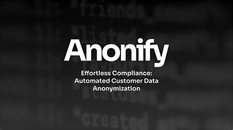 Anonify Shopify Customer Anonymisation Shopify App Store