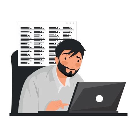 Male Developer With Laptop 13908374 Vector Art At Vecteezy Male Developer With Laptop 13908374 Vector Art At Vecteezy