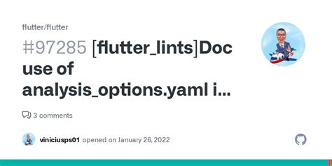 [flutter lints]document use of analysis options yaml in a a local