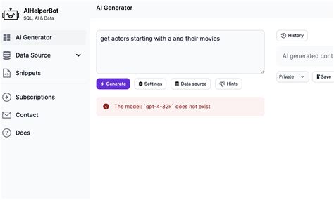 Is the OpenAI gpt-4-32k model even available at all or is the documentation wrong? I have access ...