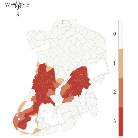 Map Of Weibo Sign In Density Pattern In Macao Peninsula Block A Poi Download Scientific