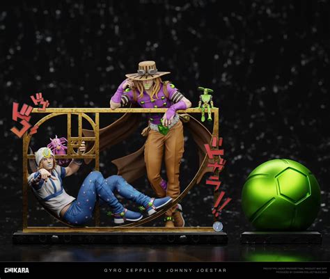 Chikara Studio Jojo S Bizarre Johnny Joestar Gyro Zeppeli Resin