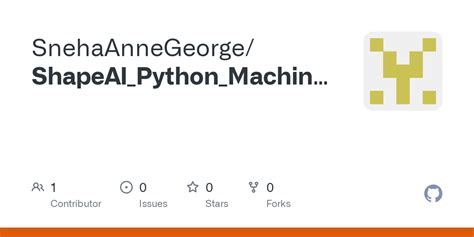 shapeai python machine learning readme md at main · snehaannegeorge