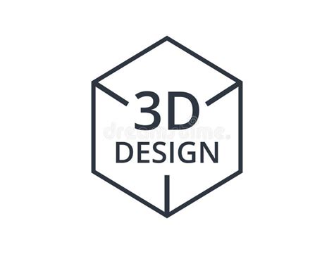 Monochromatic 3d Design Packaging Icon Vector Illustration Stock