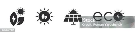 태양 에너지 태양 전기 태양 전지 패널 아이콘입니다 녹색 에너지 아이콘 세트입니다 전기의 아이콘입니다 벡터 그림 가정 생활에 대한 스톡 벡터 아트 및 기타 이미지 Istock