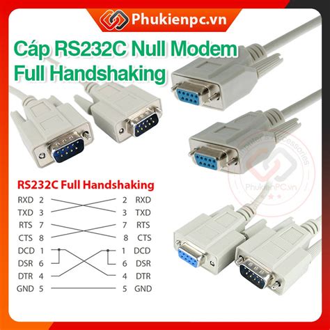 Cáp Com Db9 Rs232c Nối Chéo Full Handshaking Cross Đực Đực Đực Cái Cái 1m 1 5m 1 8m 2m 3m 5m 10m