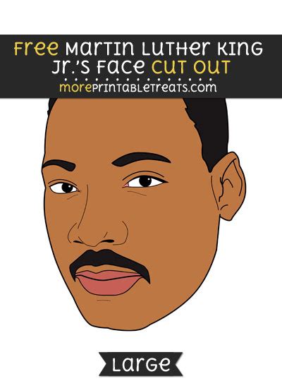 Martin Luther King Jrs Face Cut Out Large