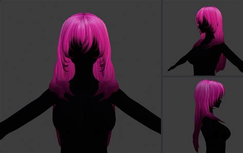 Wavy Hair Mmd By Scorpyderpy On Deviantart