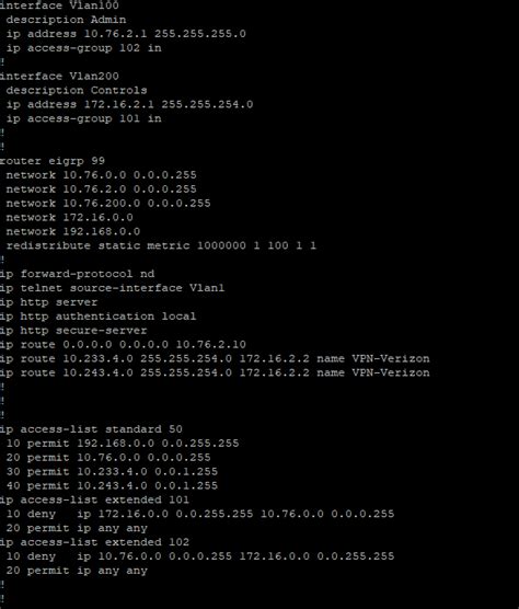 Solved Access List Question Cisco Community