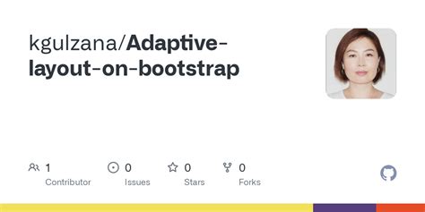 Github Kgulzanaadaptive Layout On Bootstrap