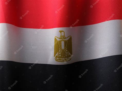 이집트의 국기 프리미엄 사진