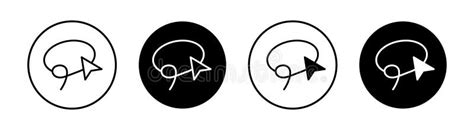 Lasso Tool Icon Set Technology Polygonal Art Graphic Design Vector