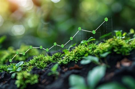 Premium Photo A Line Graph For Ecological Success Environmental
