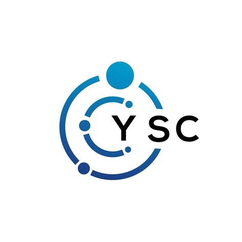 Ysc Letter Technology Logo Design On White Background Ysc Creative