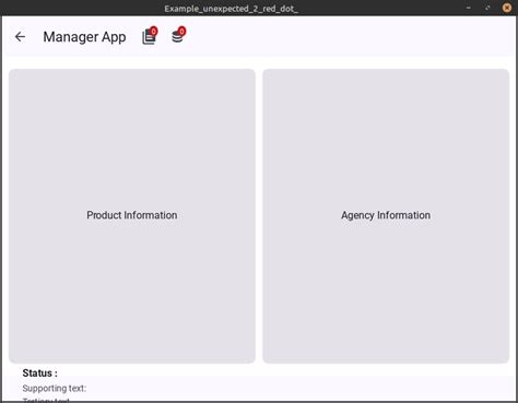 Python Why Do I Have 2 Red Dots On My Kivymd200 Screen I Am Using A Kv String And I Am