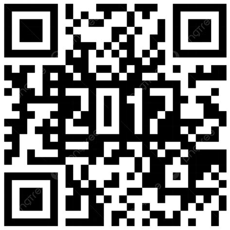 Qr Code Illustration Vector Hd Png Images 2017 New Year Counter Monochrome Qr Code Last End
