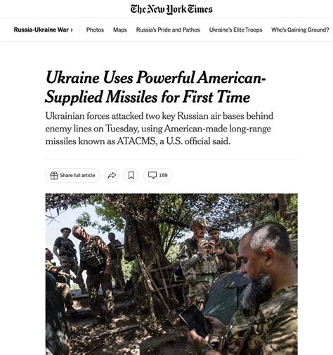 США передали Украине около 20 ракет Atacms The New York Times Подоляка