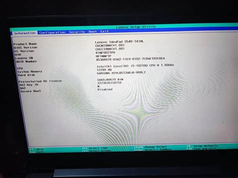 Turning On Secure Boot Rlenovo