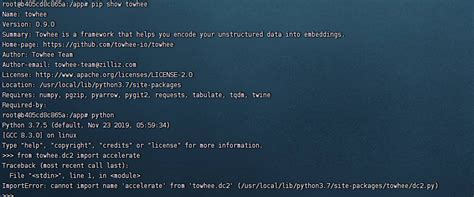 [bug] importerror cannot import name accelerate from towhee dc2 · issue 2347 · towhee io