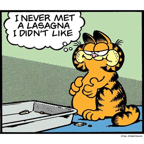 Garfield I Love Lasagna
