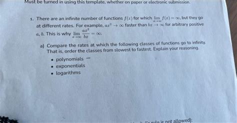 solved 1 there are an infinite number of functions f x for