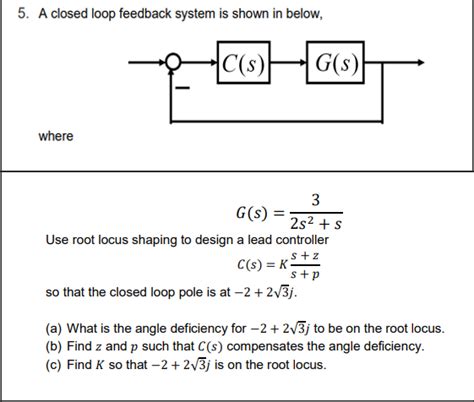 a closed loop feedback system is shown in