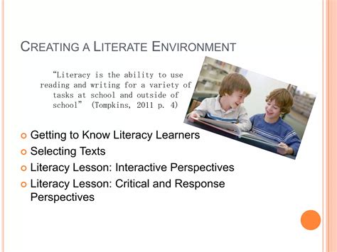 Literate Environment Analysis Pptx Educational Assessment Education