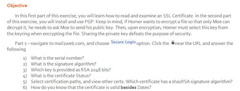 Solved In This First Part Of This Exercise You Will Learn Chegg