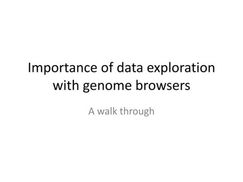 Data Analysis Patterns Tools And Data Types In Genomics Ppt
