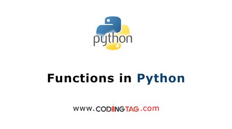 Functions In Python How Create Functions In Python