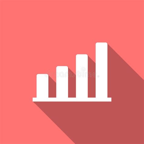 Bar Chart Graph Flat Minimalist Icon Stock Vector Illustration Of